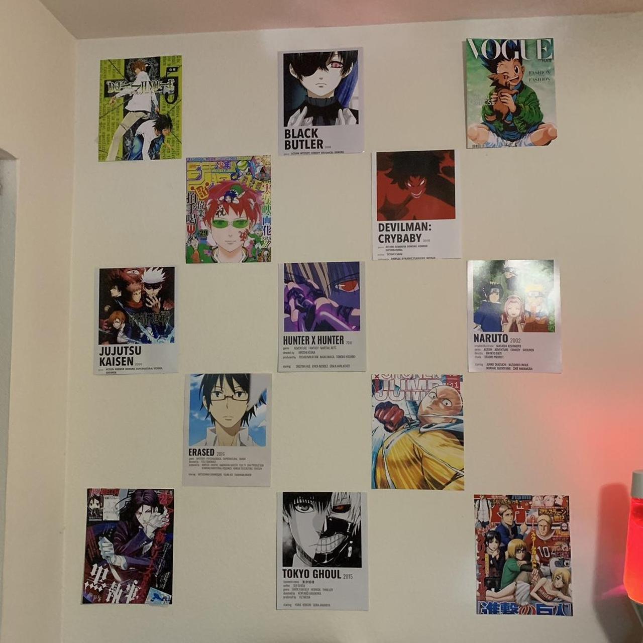 Set of 13 matte printed anime posters - size is 8” x... - Depop
