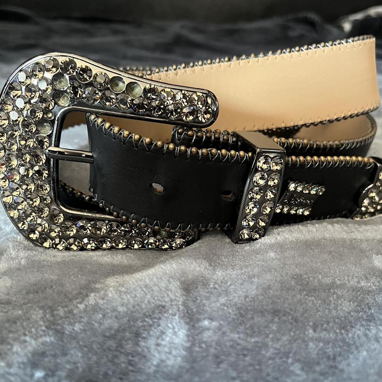 B.B. Simon Rhinestone Belt💎 Size 36 / fits a 34... - Depop