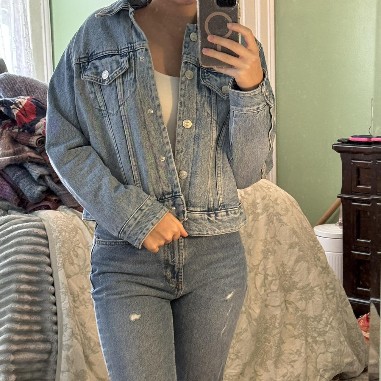 Zara Jean jacket in size medium - Depop