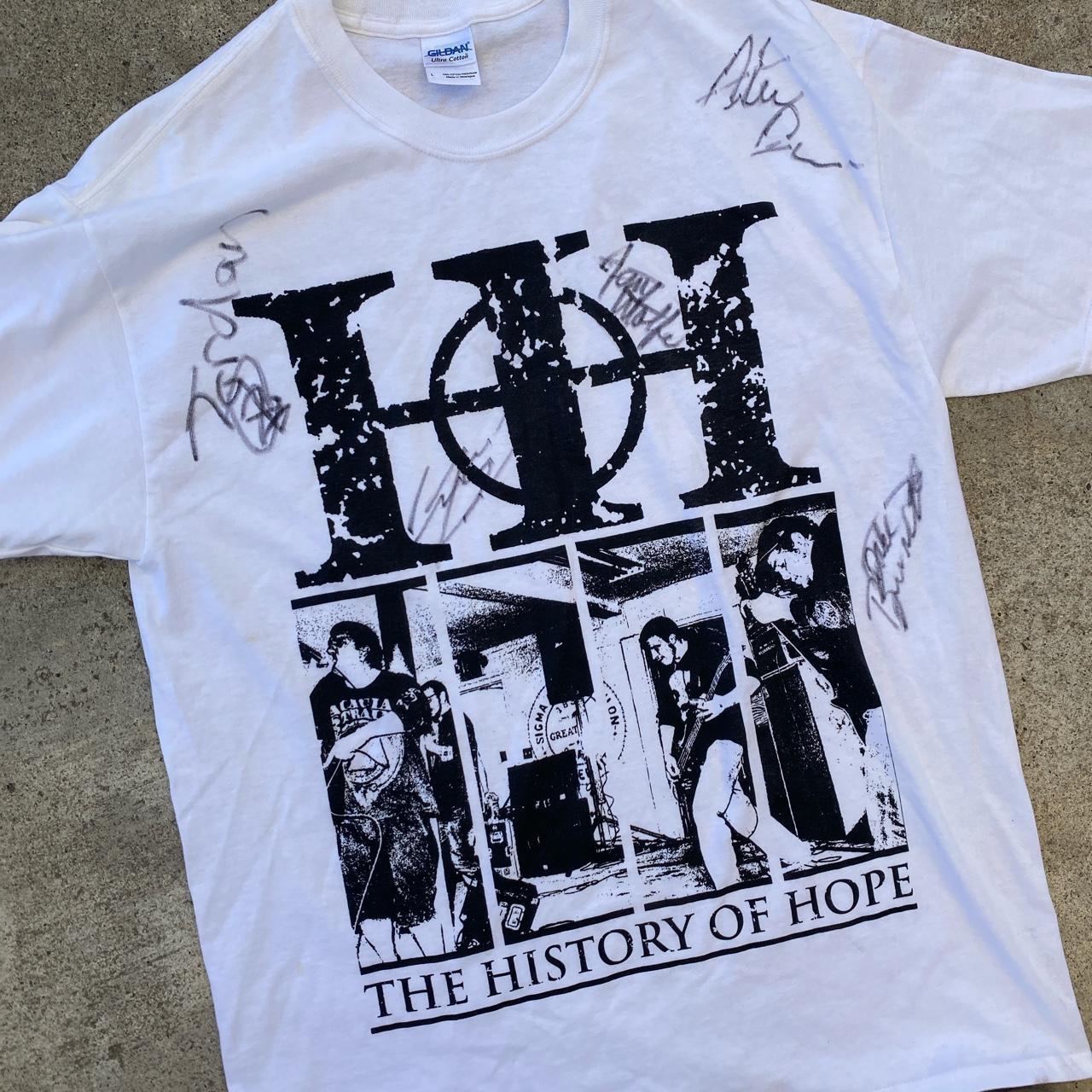 The History of Hope Signed Punk Band Shirt... - Depop