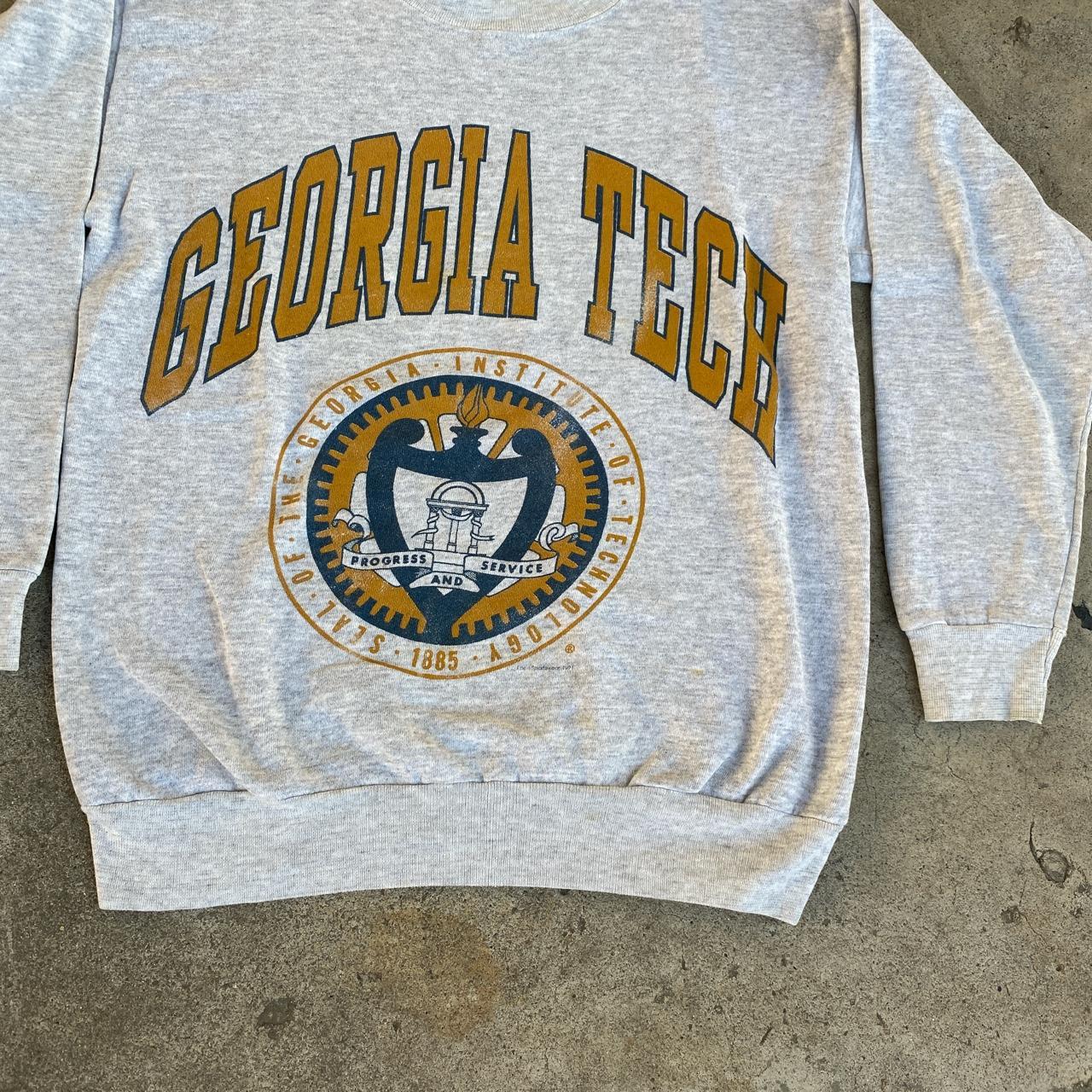 True Vintage Late 80s / Early 90s 1991 Georgia Tech... - Depop