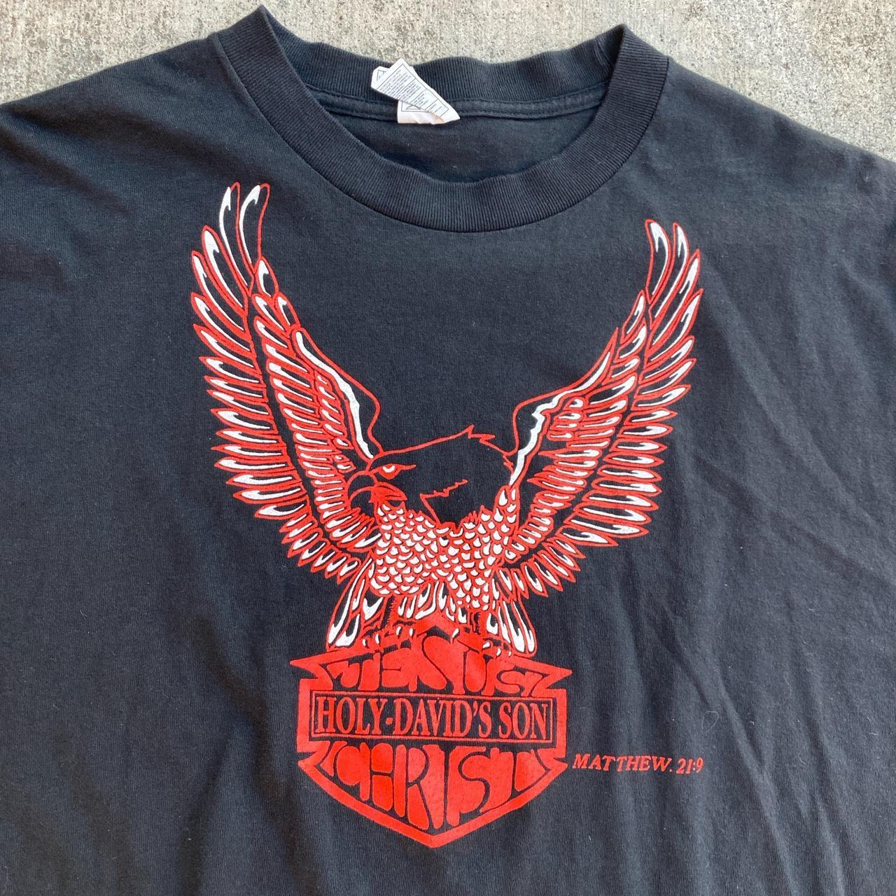 Vintage Harley Davidson Jesus Is Lord Shirt... - Depop