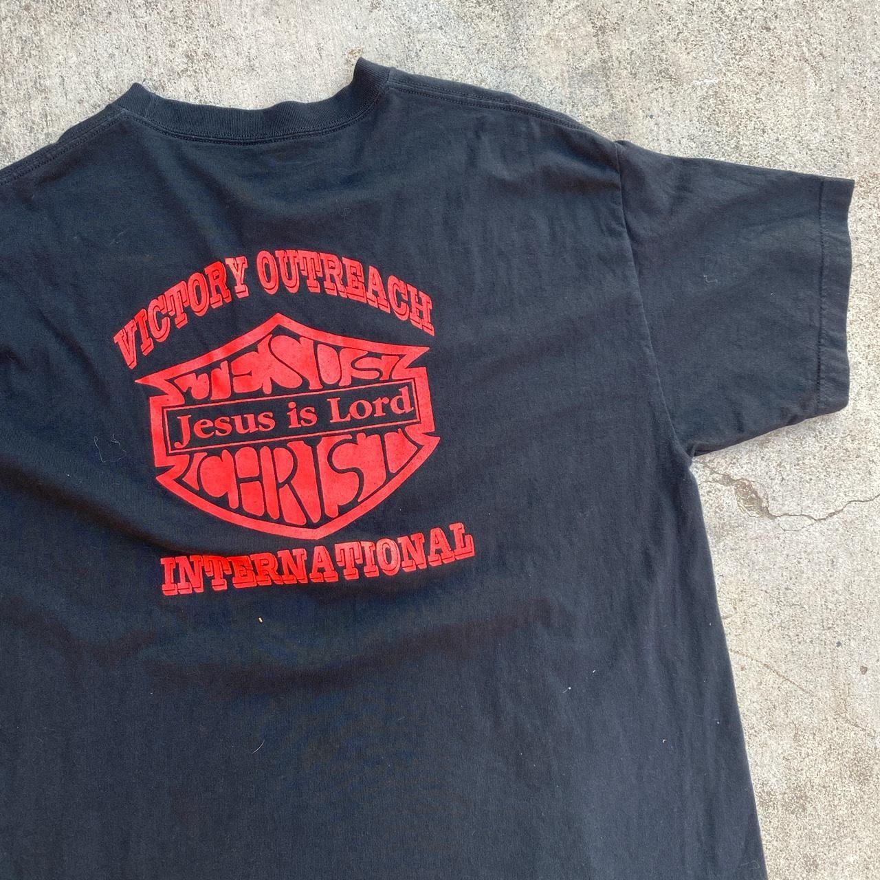 Vintage Harley Davidson Jesus Is Lord Shirt... - Depop