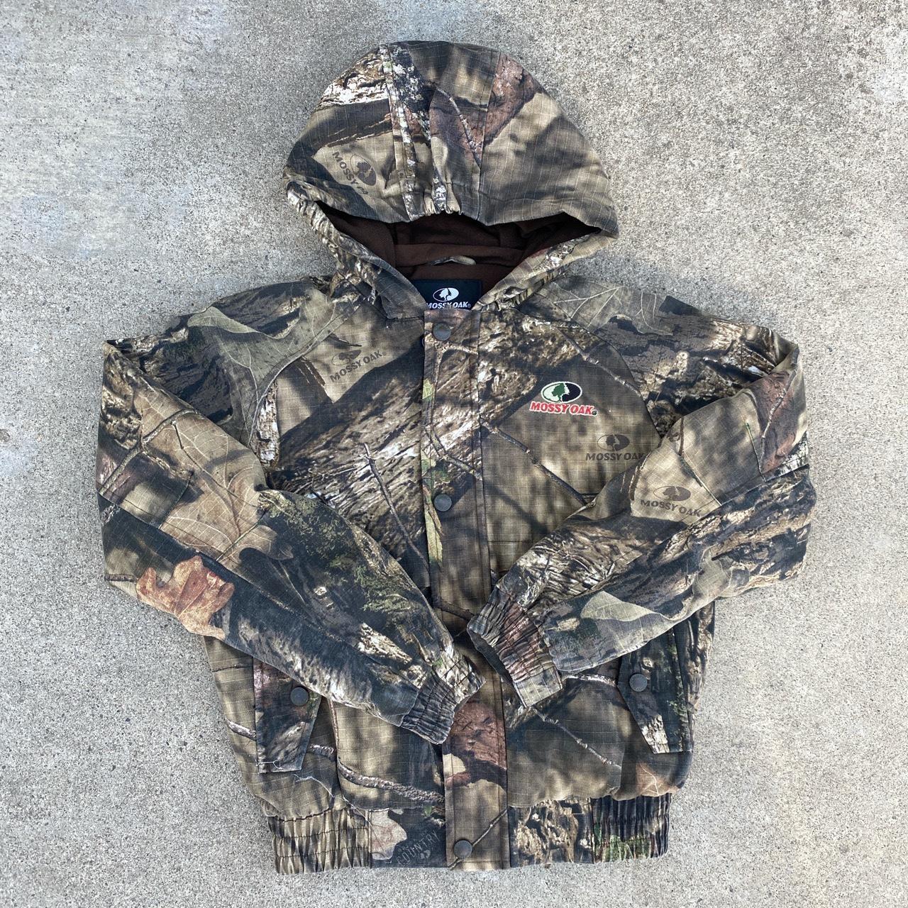 Mossy Oak Real Tree Camo Jacket Kids Measurements... - Depop