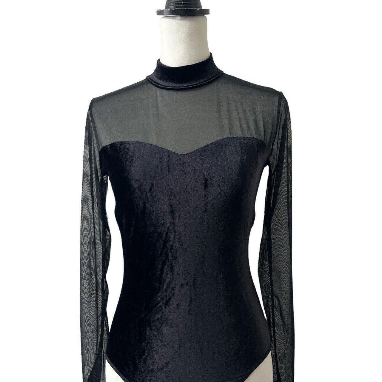 Vintage St Michael Marks & Spencer Black Bodysuit ... - Depop