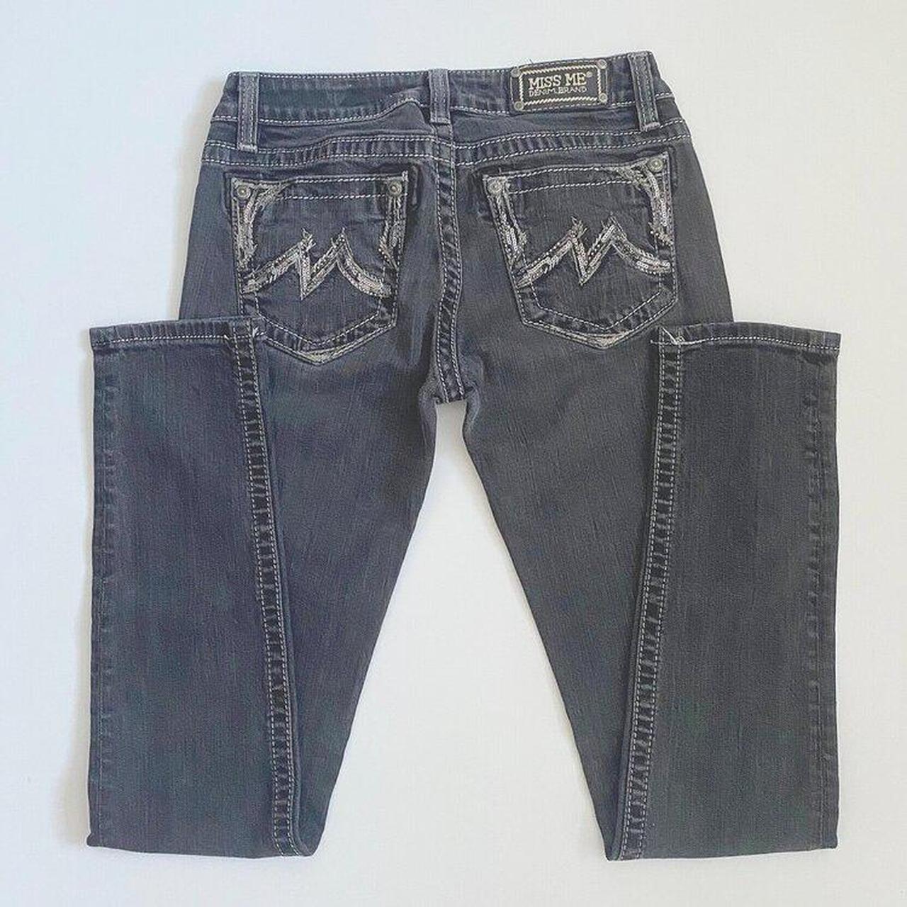 Miss Me Black Sequin Skinny Jeans Size: Waist 29... - Depop