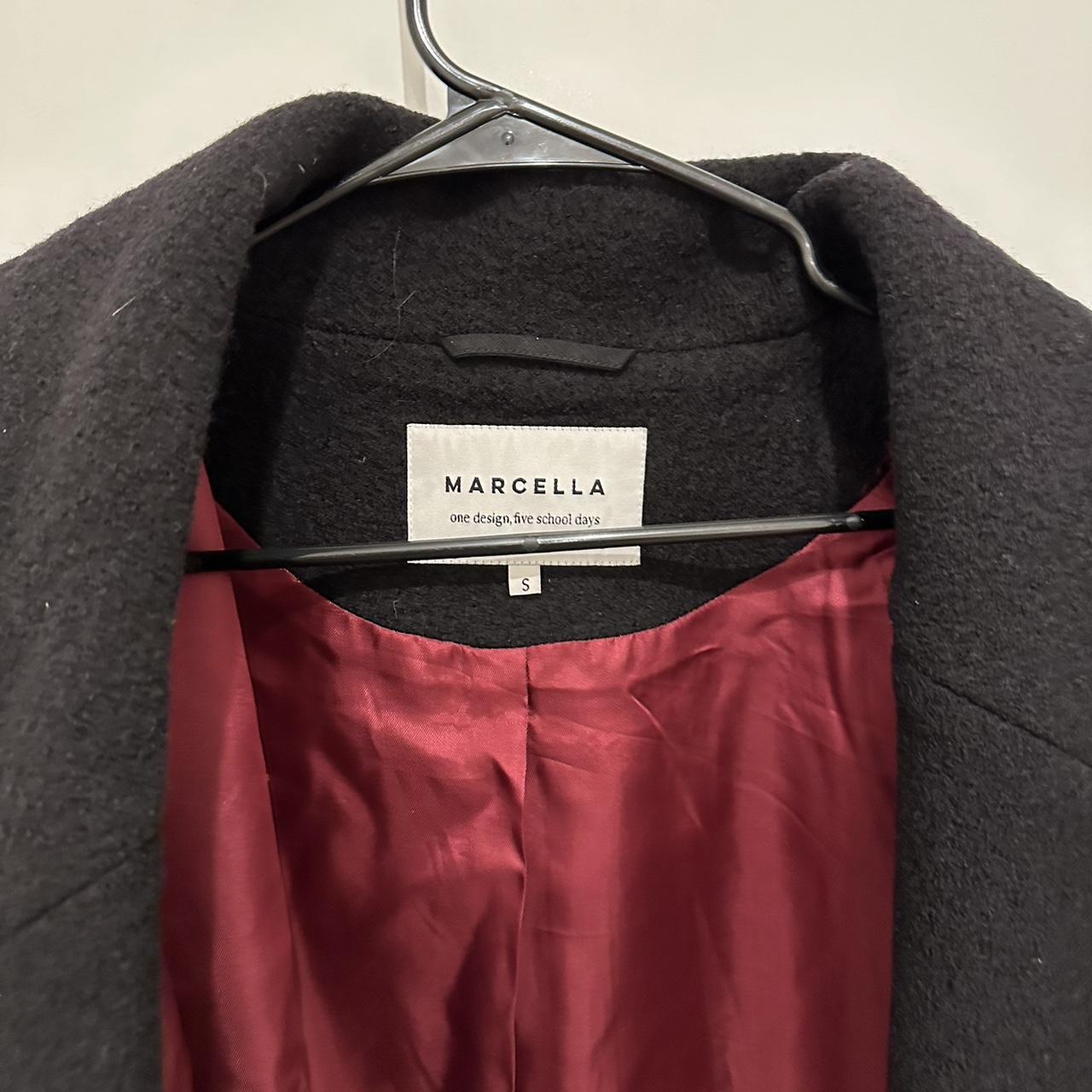 marcella wool coat - black worn 2-3... - Depop