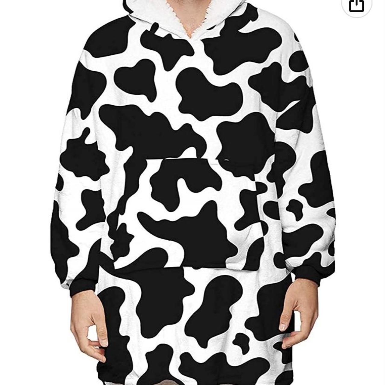 Oversized fluffy core print hoodie. Brand new, never... - Depop