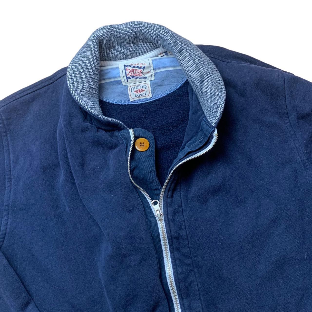 Vintage The Duffer of St George jacket in navy... - Depop