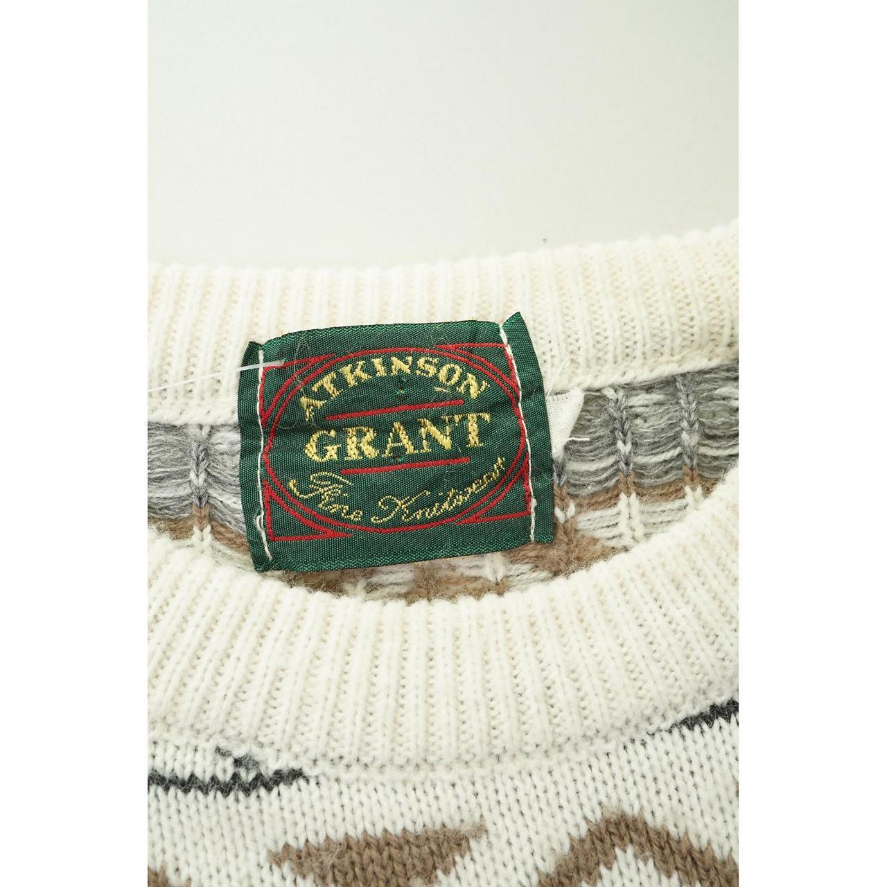 Vintage Atkinson Grant Cream Knit Jumper Cream... - Depop