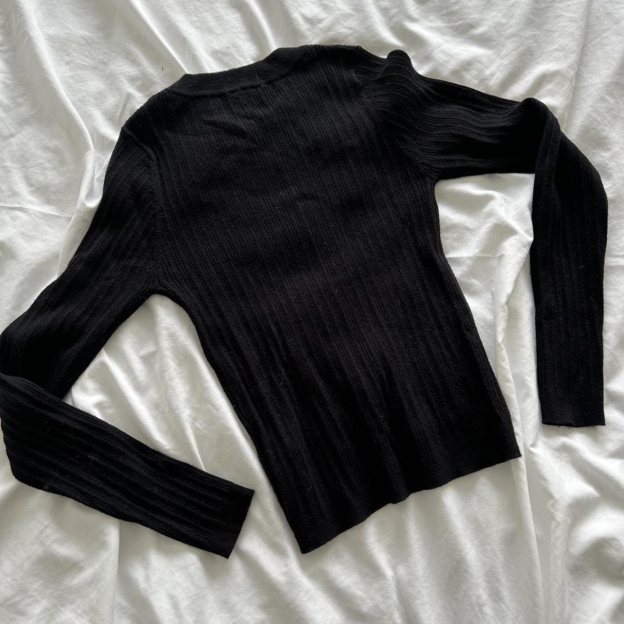 Asos black ribbed jumper • Size 8 • worn... - Depop