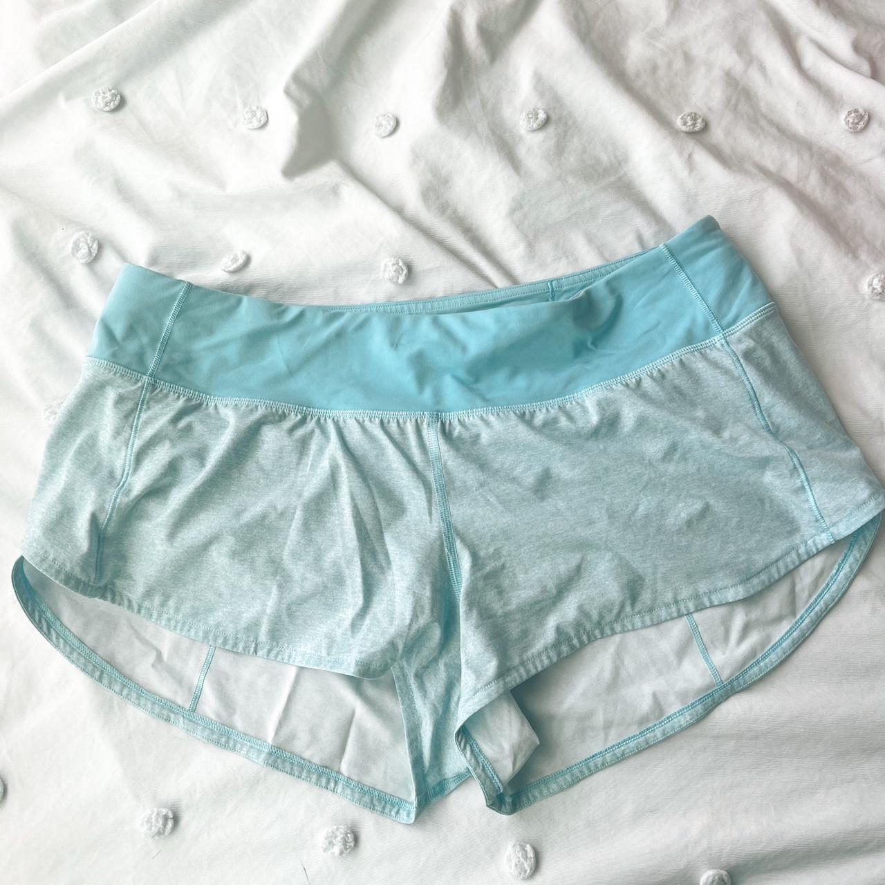 Lululemon Women's Blue and Green Shorts | Depop
