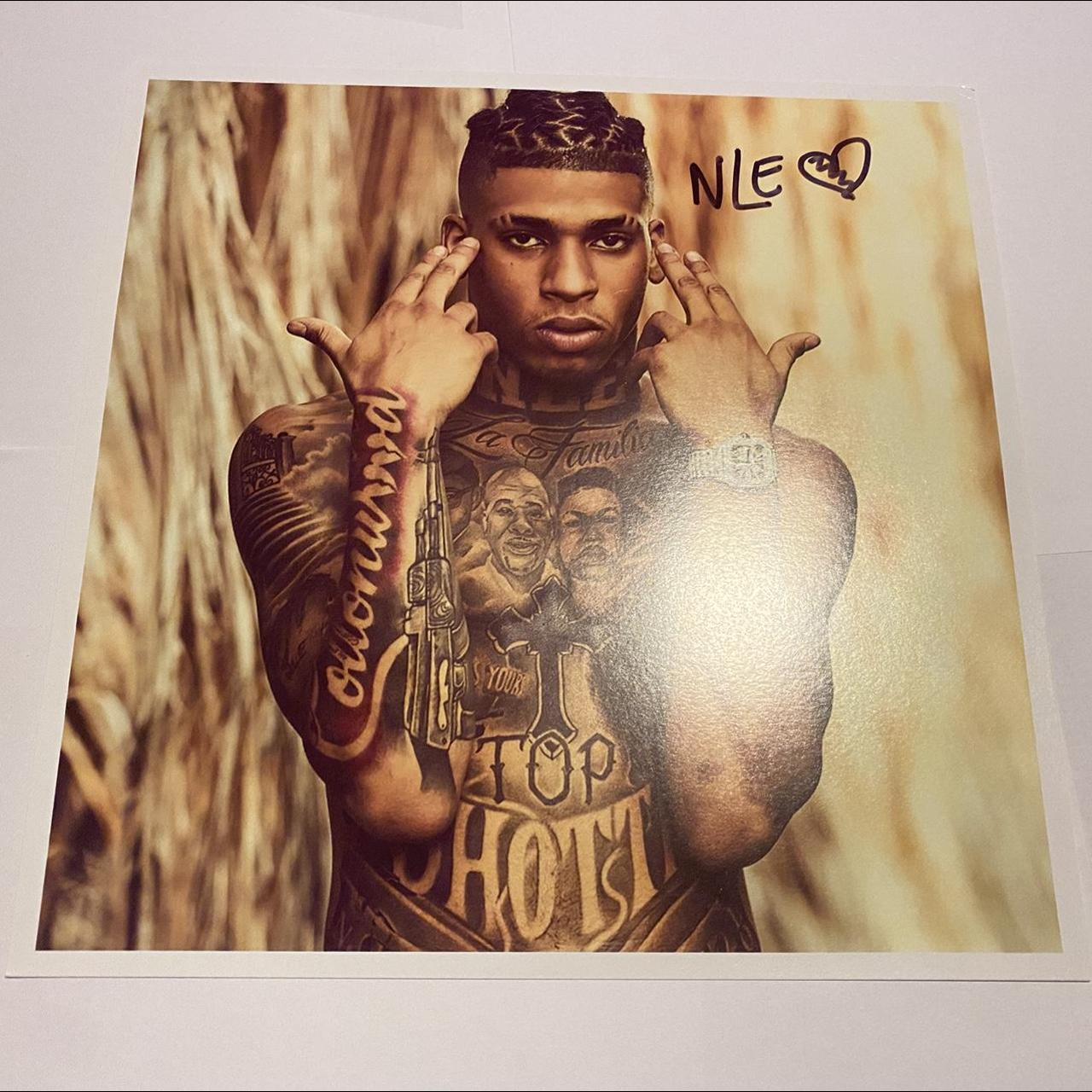 Nle Choppa Signed Poster Bought Off... - Depop