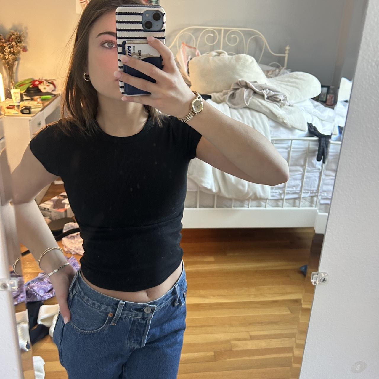 Black basic top - Depop