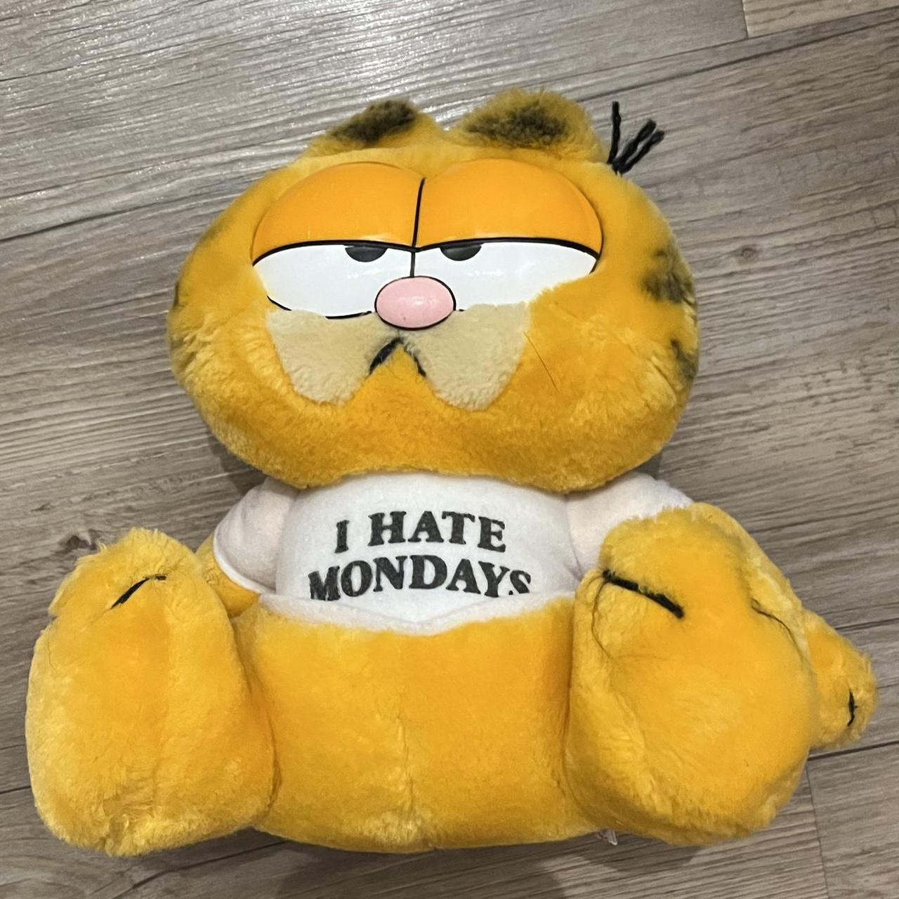 Vintage Dakin 1981 Garfield I Hate Mondays Plush... - Depop