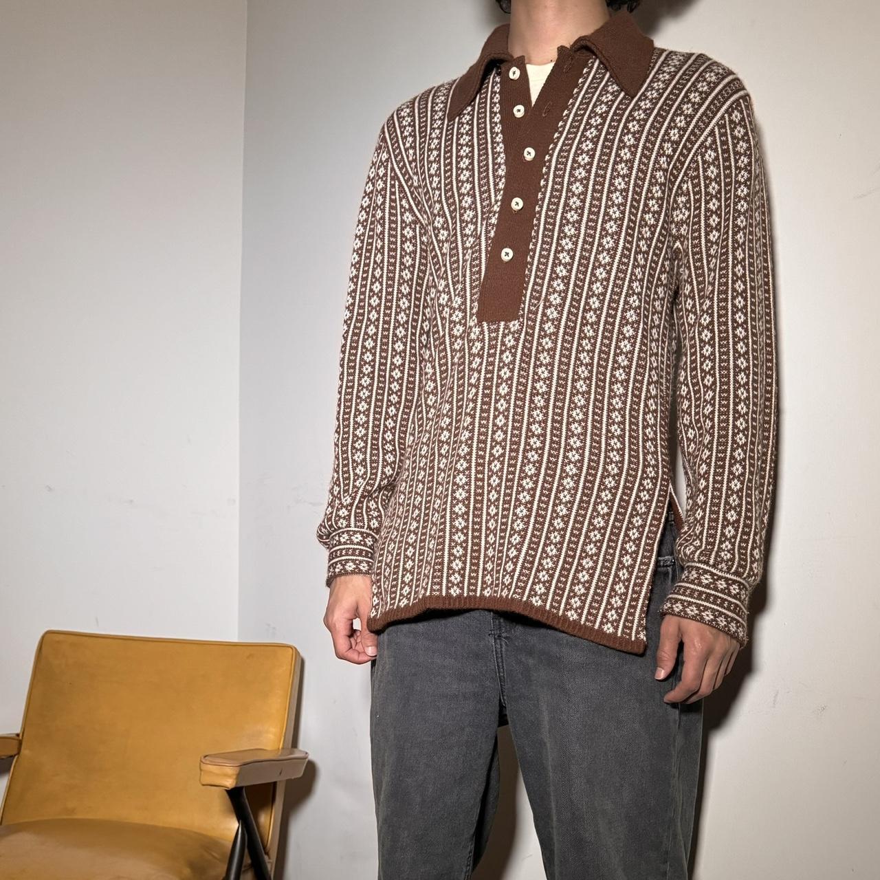 Vintage 70s Ardleigh Half Button Pullover - size... - Depop