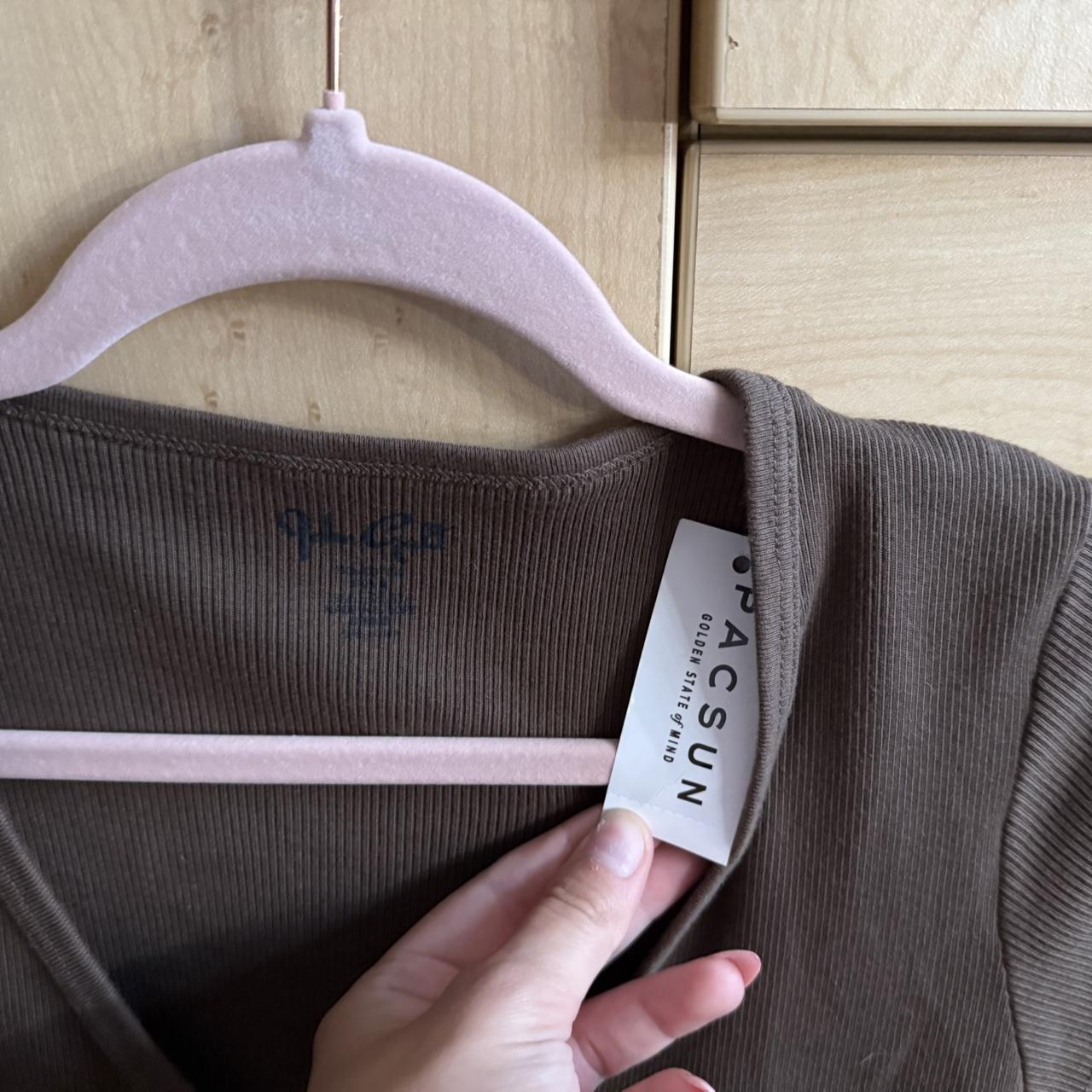 John Galt Pacsun tie front top #fall #brandnew... | Depop