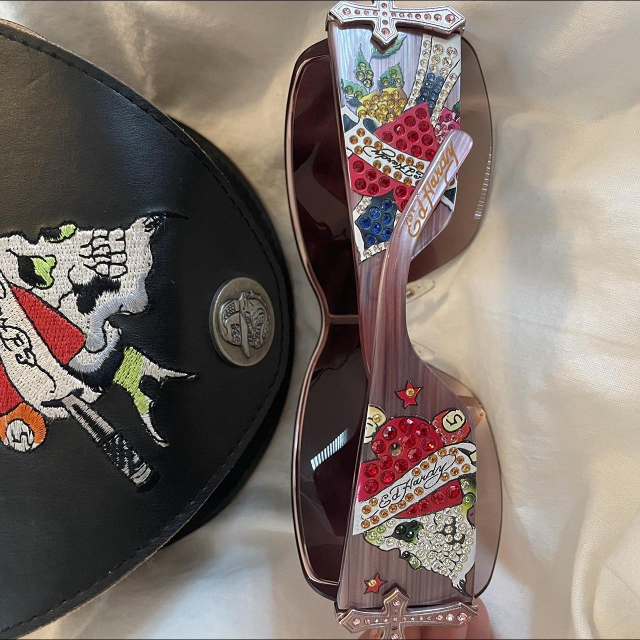 Ed Hardy Women's Sunglasses | Depop