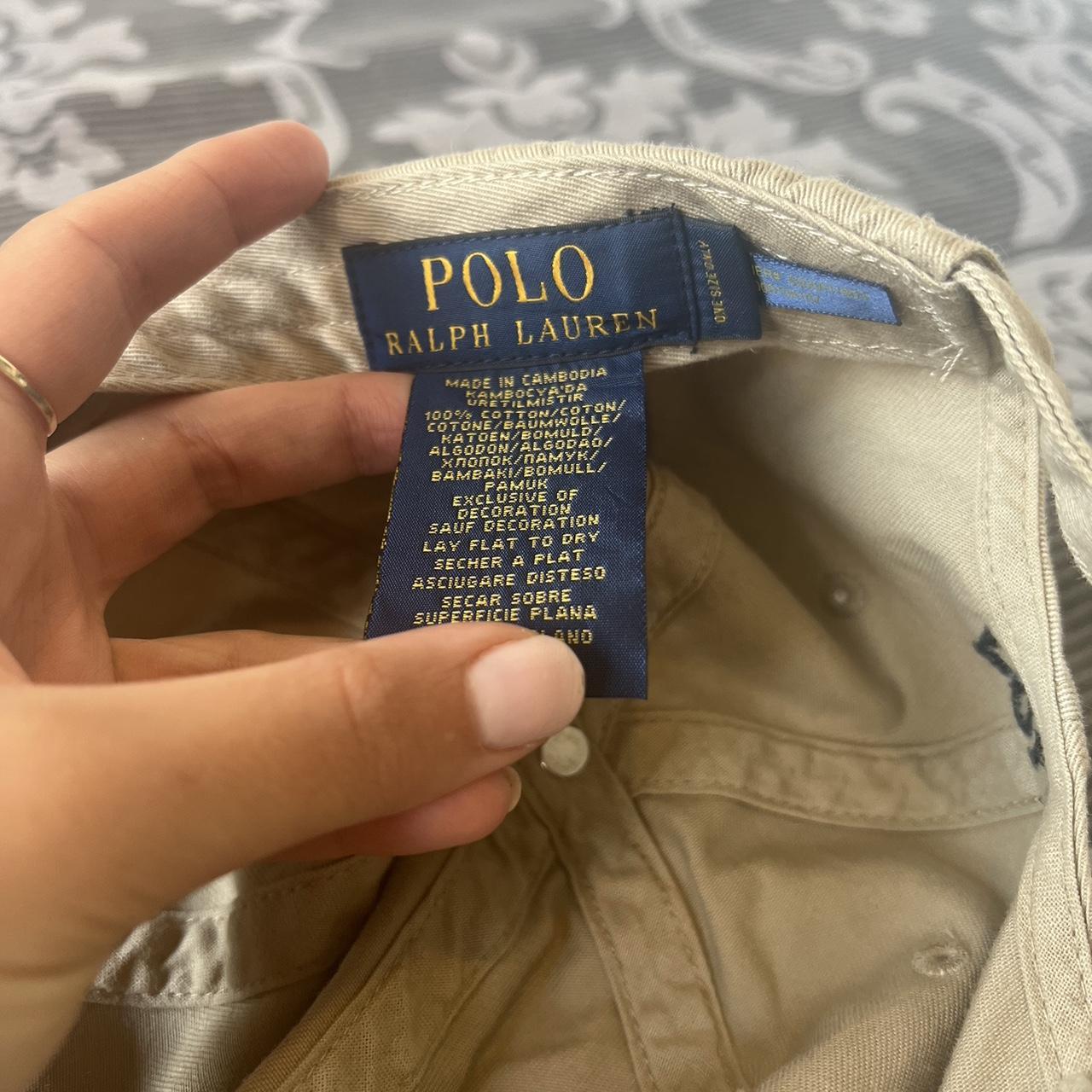 Polo Ralph Lauren Baseball Cap Nubuck Stone #polo... - Depop