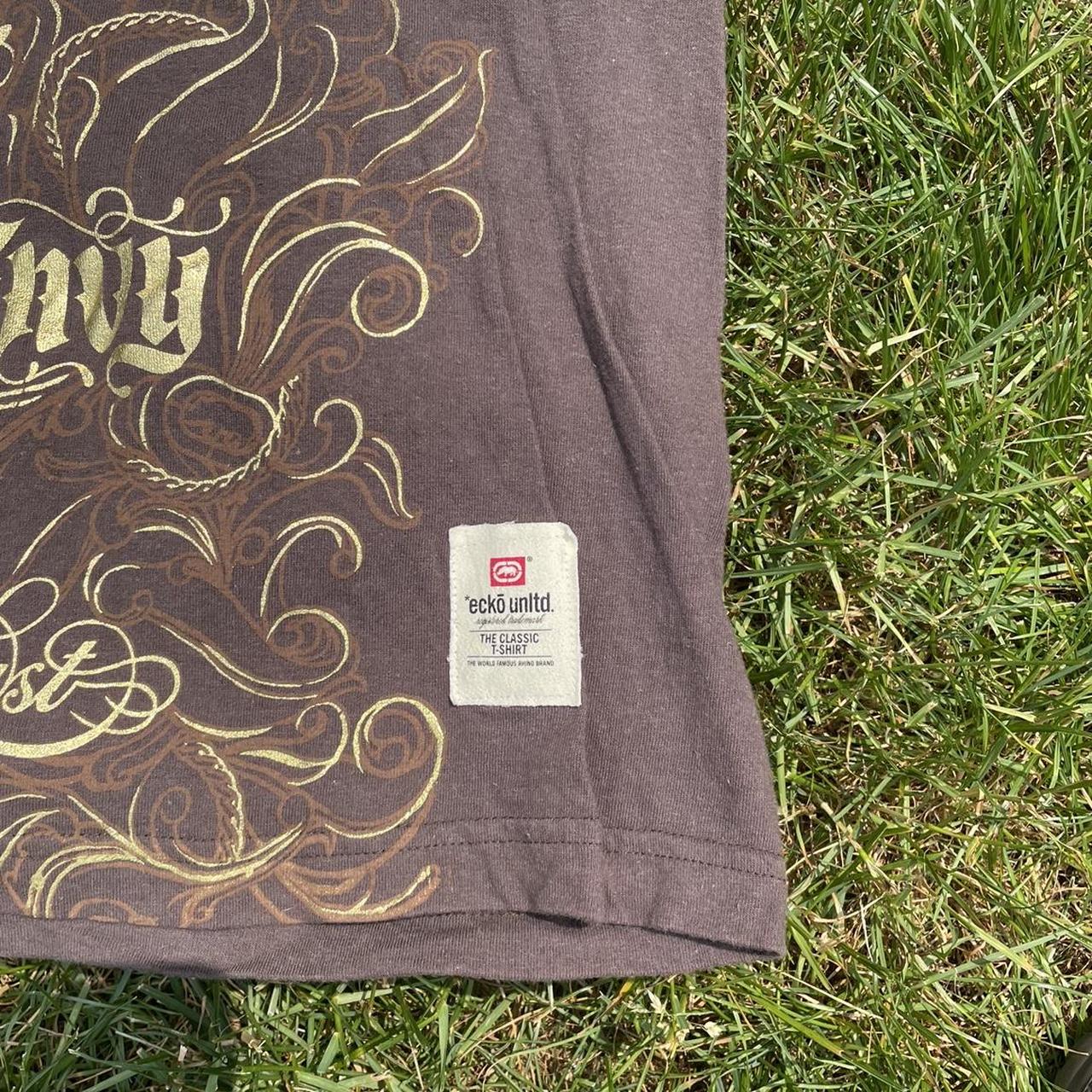 ecko unltd tee shirt! super cool design size XXL... - Depop