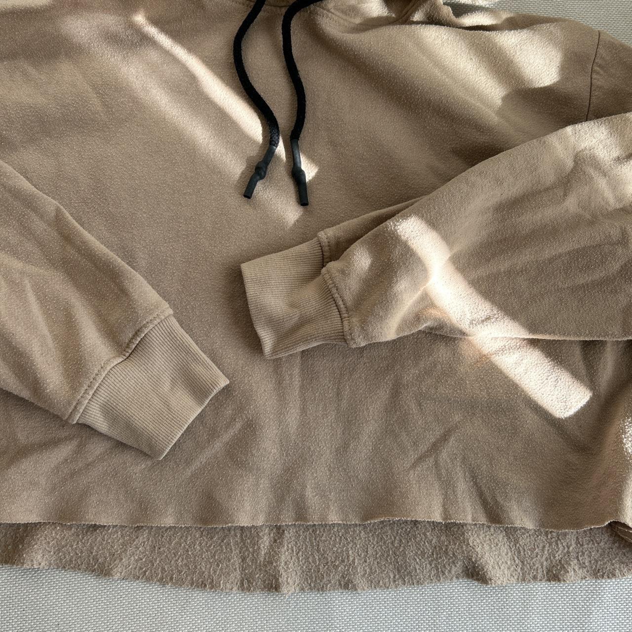 Tan cropped/cutoff sweatshirt - Depop