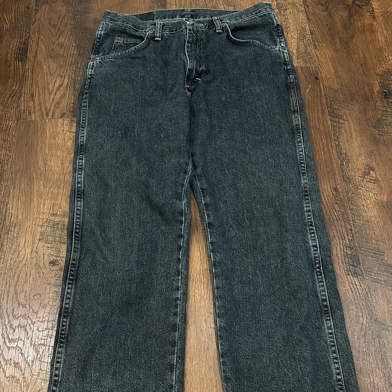 Very Nice Green/Blue Denim Wrangler’s Size... - Depop