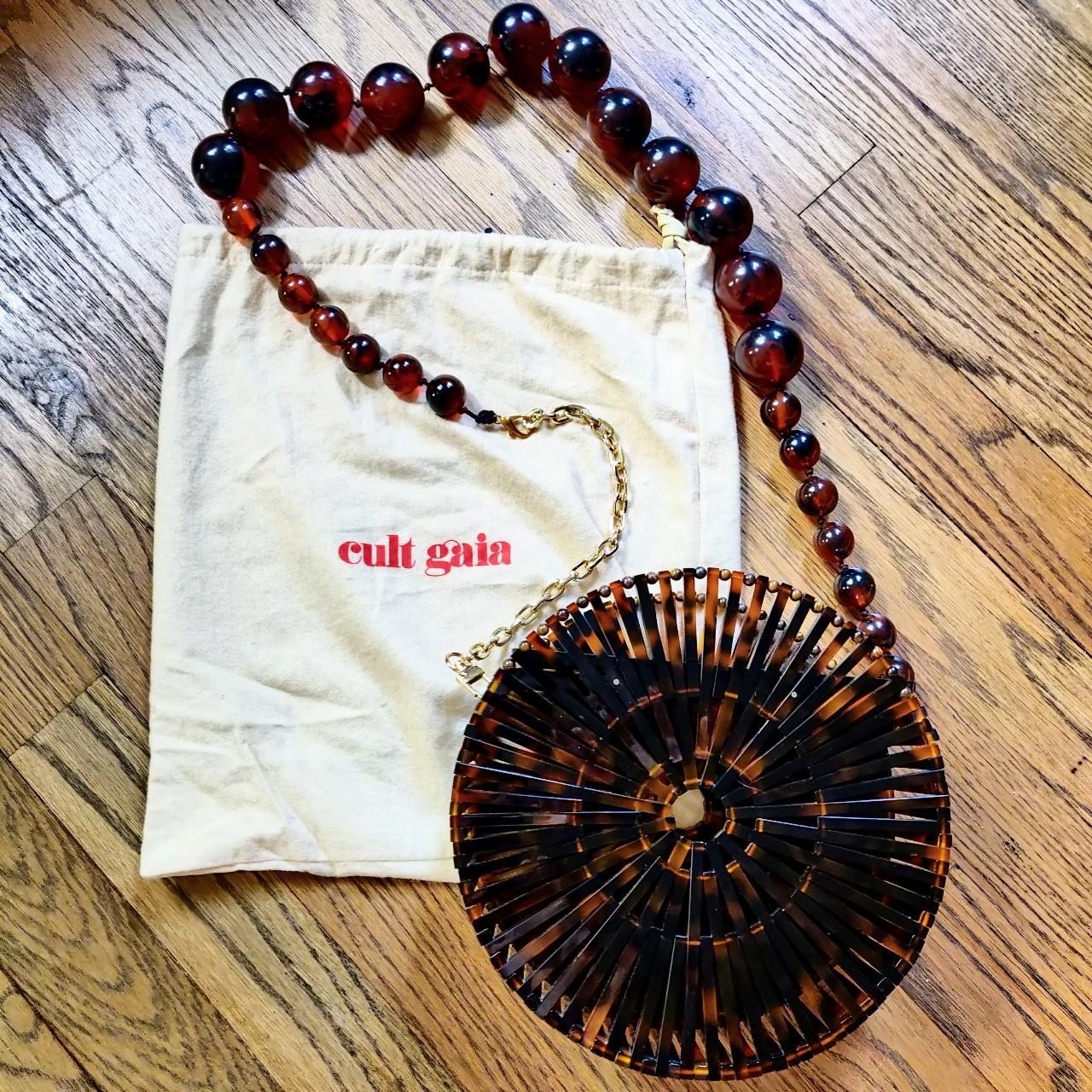 Cult Gaia tortoiseshell Luna crossbody... - Depop