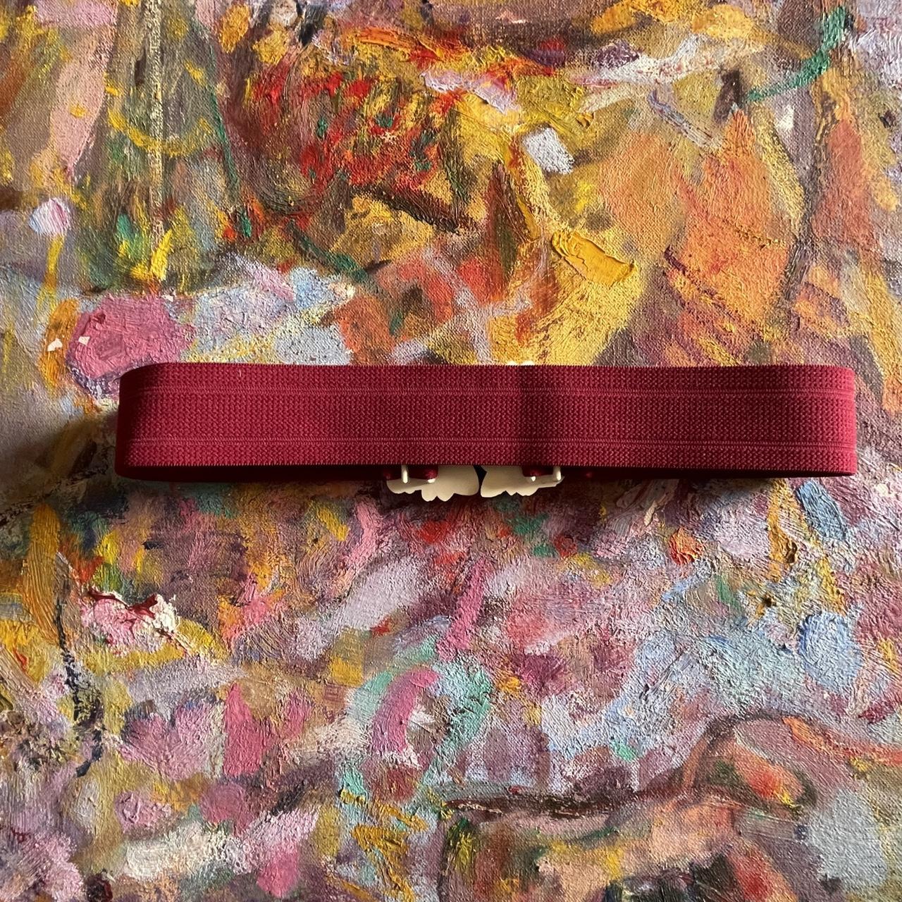 Red rose elastic featuring the cutest rose closure... - Depop