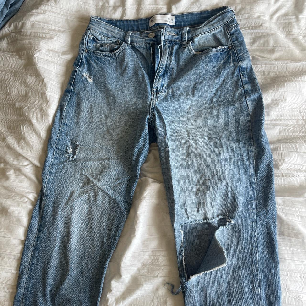 RSQ Vintage Mom Jeans. Ripped in knee rip. 9/29 - Depop