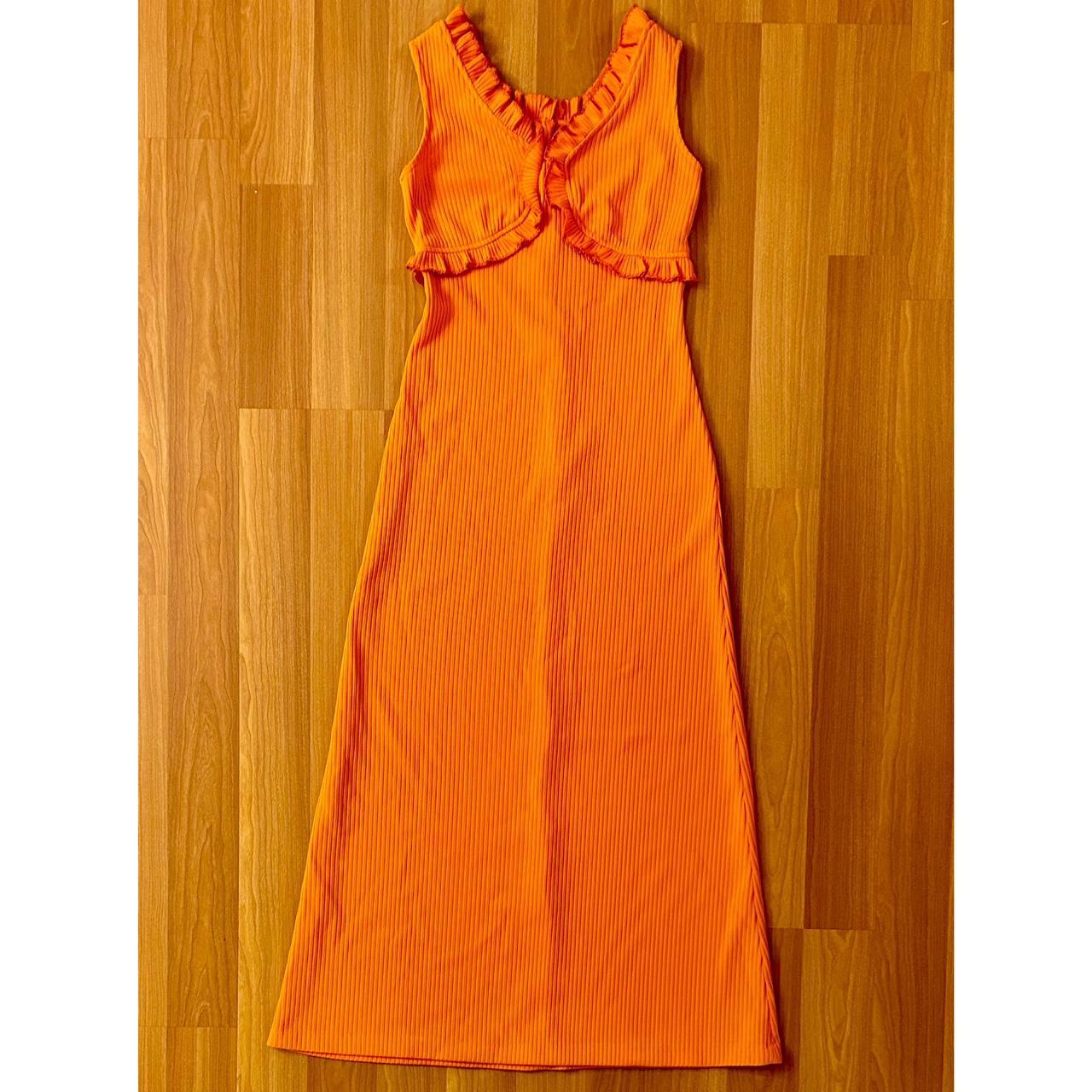 Lisa Says Gah Women's Orange Dress | Depop
