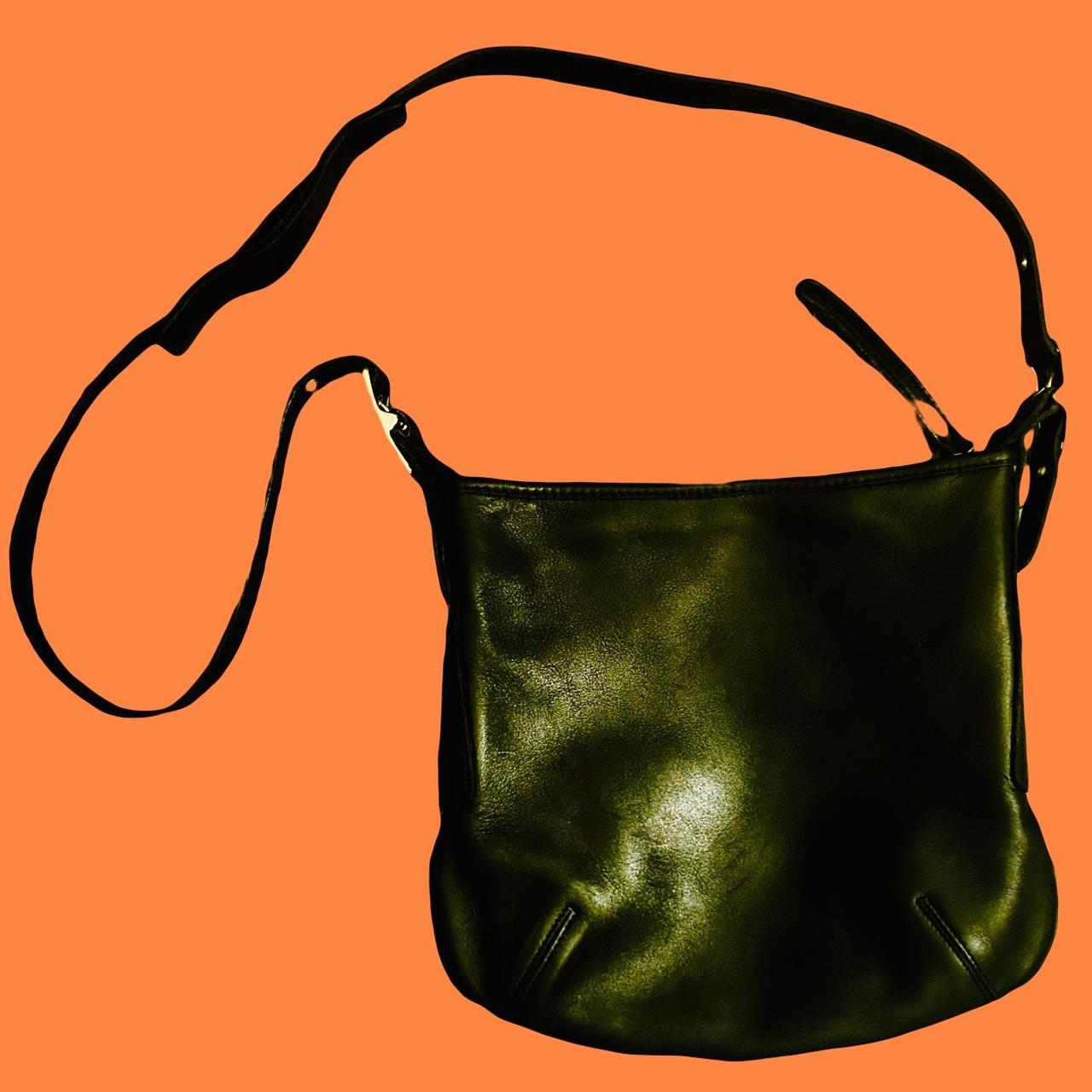 Vintage Coach Court Bag in black leather – style... | Depop