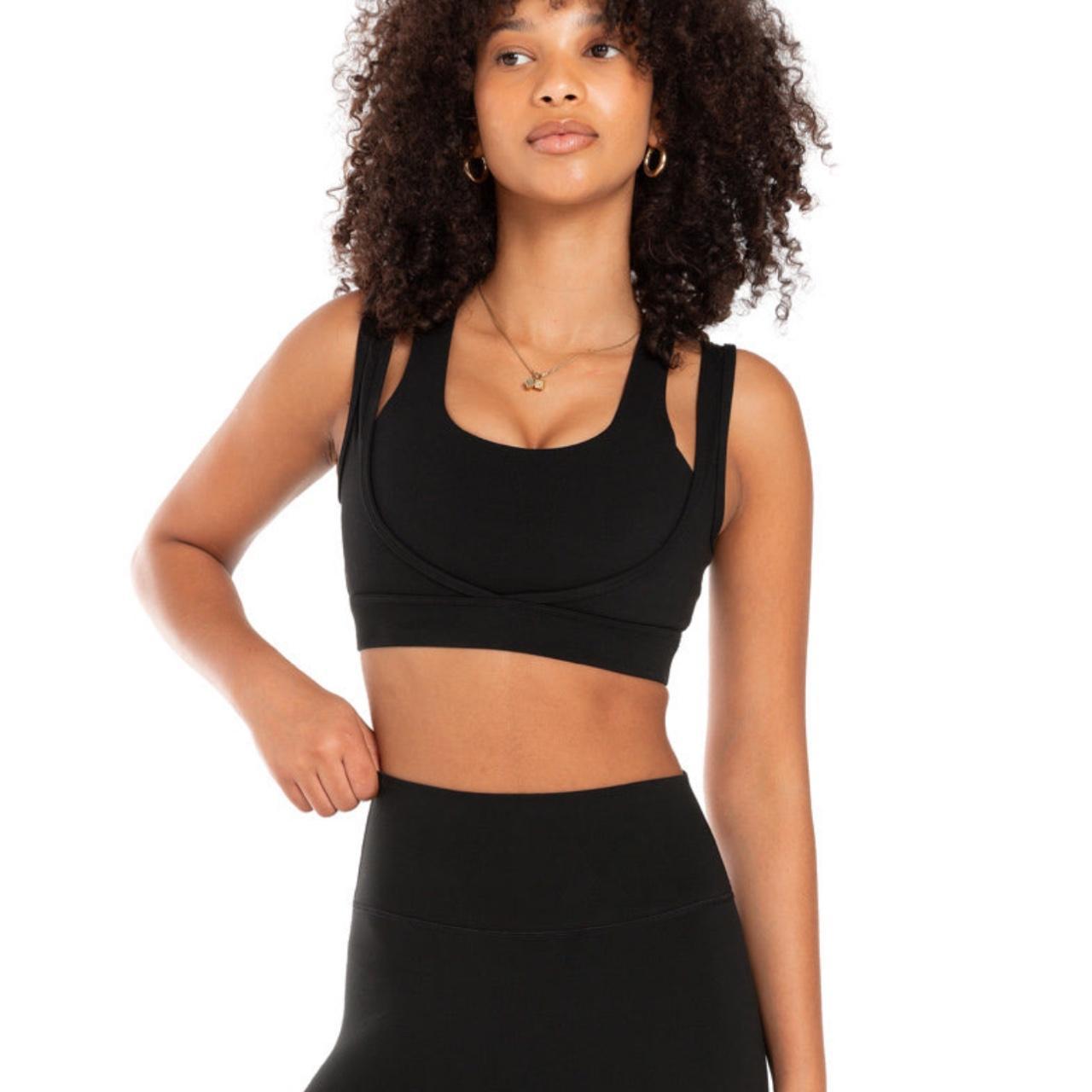 Elite Eleven Dual Strap Bra - Black Size small,... - Depop