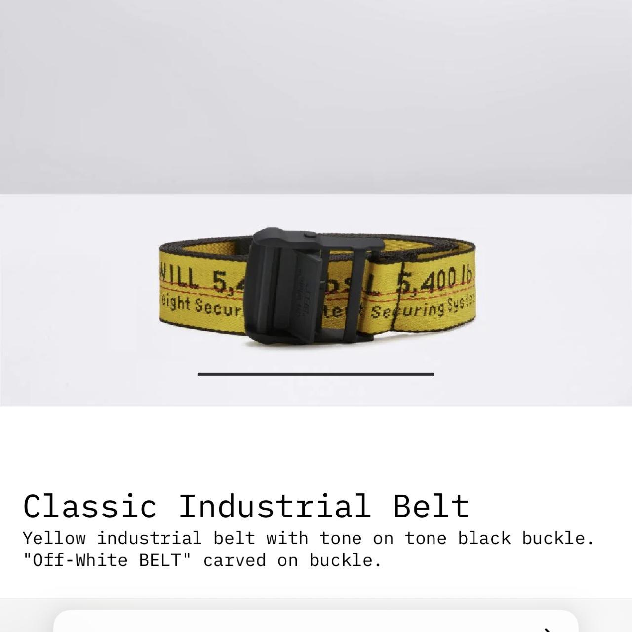 Offwhite original industrial belt, excellent... - Depop