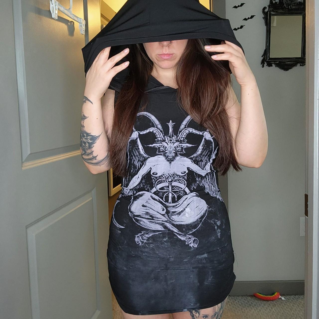 Toxic Vision baphomet stretchy dress. Please note... - Depop