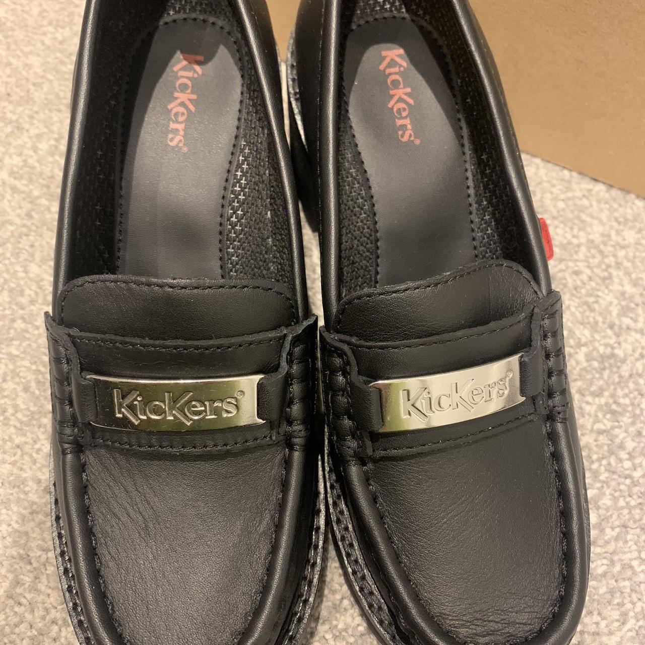 Brand new kickers School shoes Size 3 - Depop