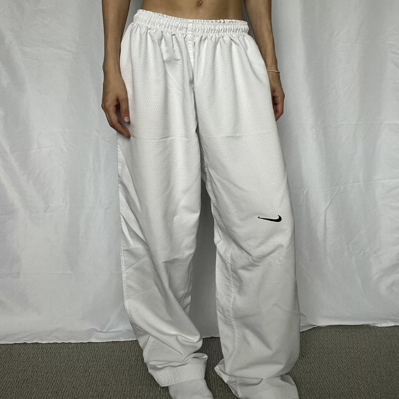 Vintage Nike Parachute Baggy Pants Embroidered nike... - Depop