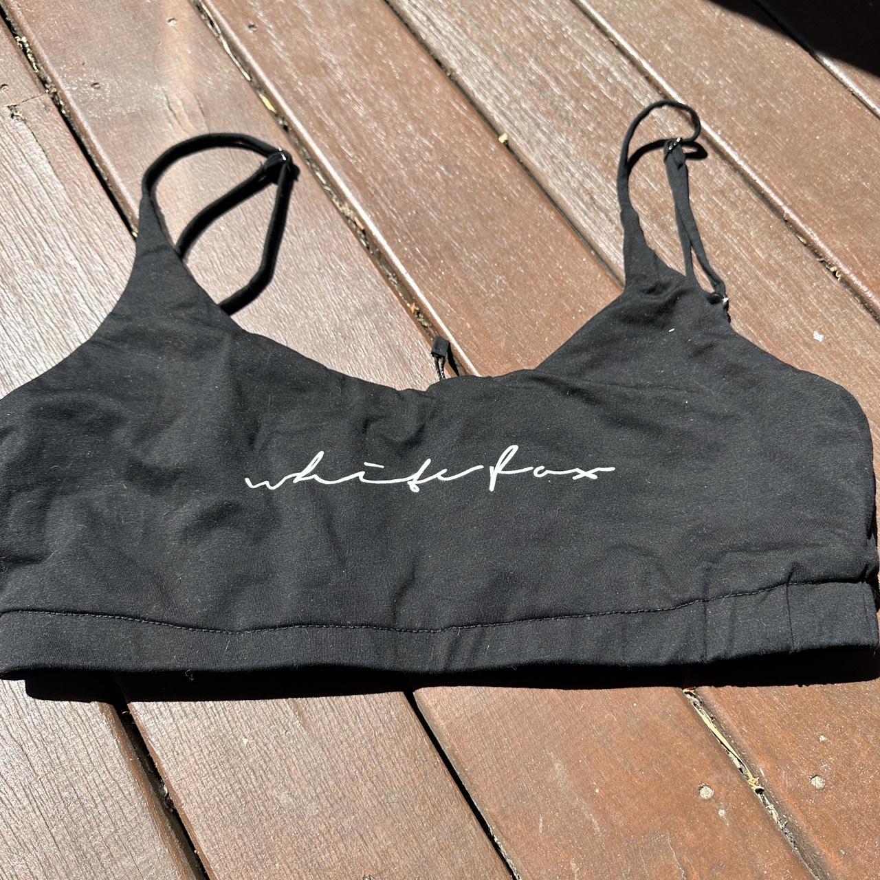 White fox crop top Brand new never worn No padding... - Depop