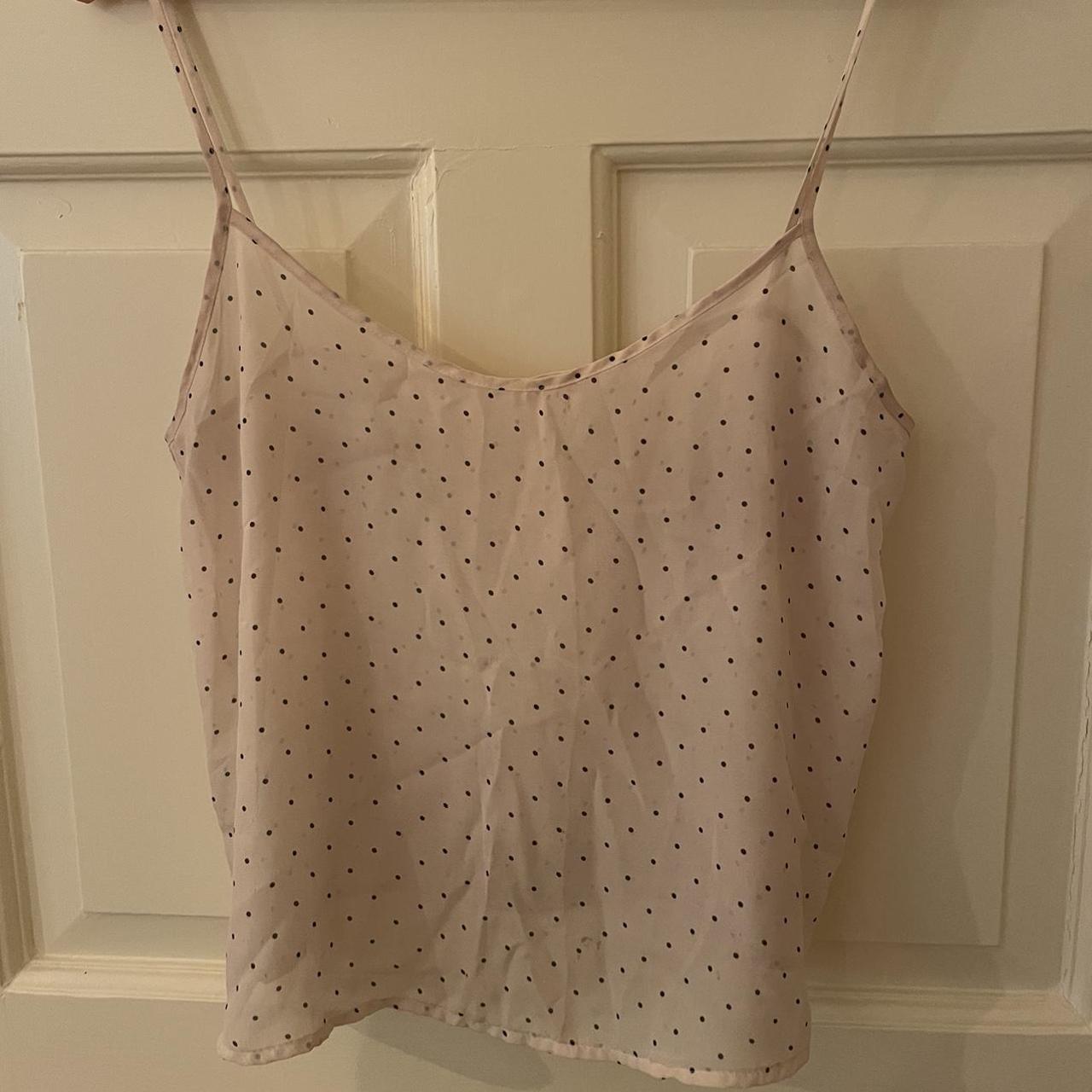 Sexy sheer boxy polka dot strappy top #sexy #sheer... - Depop