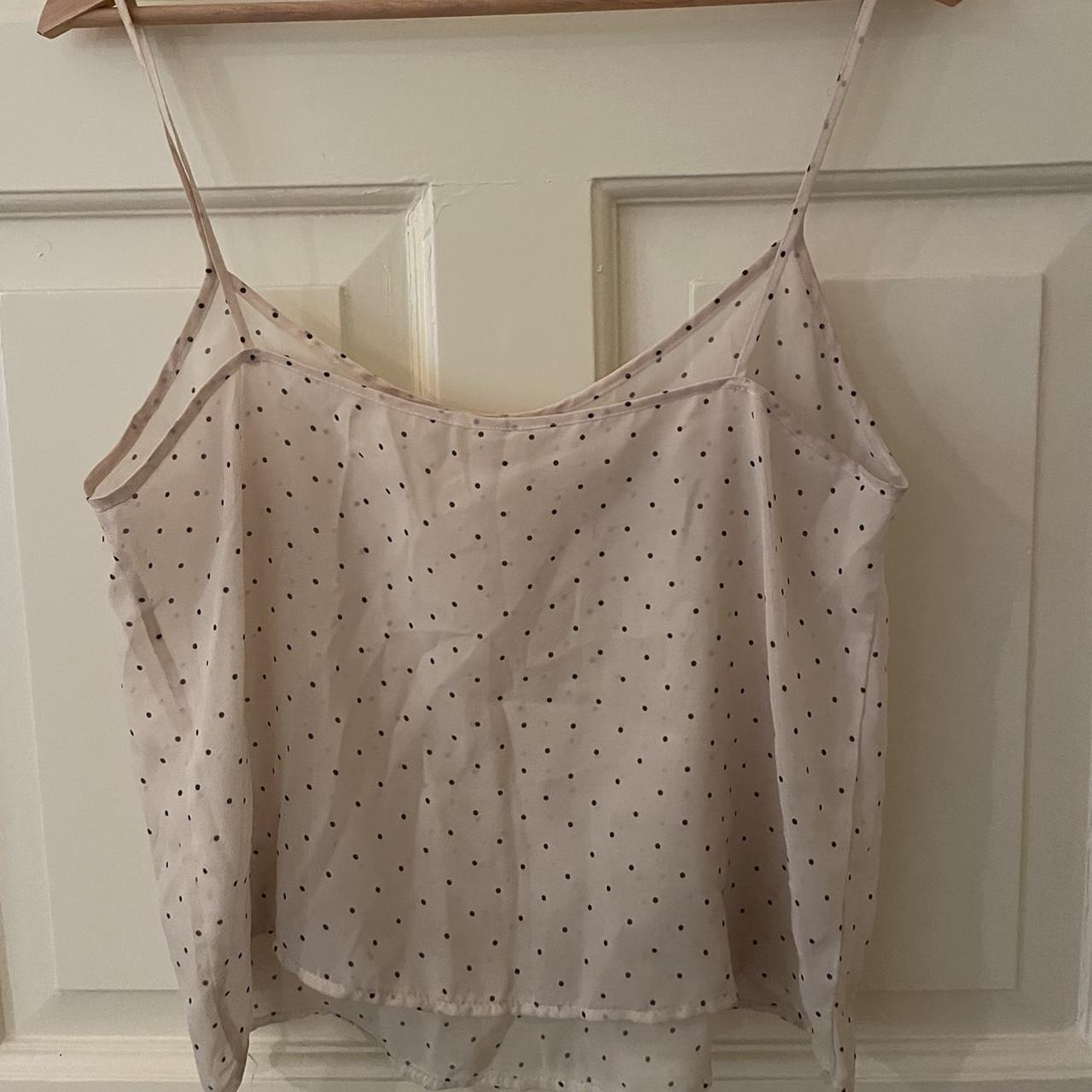 Sexy sheer boxy polka dot strappy top #sexy #sheer... - Depop