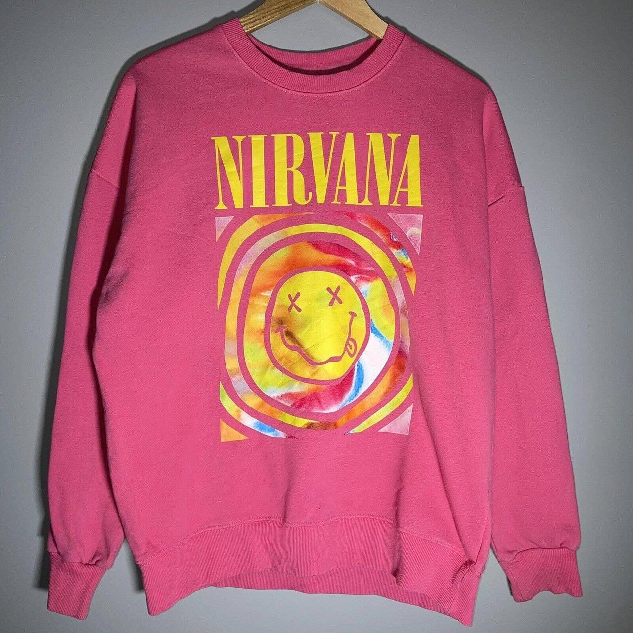 Nirvana Nevermind Oversized Crewneck Grunge Rock... - Depop