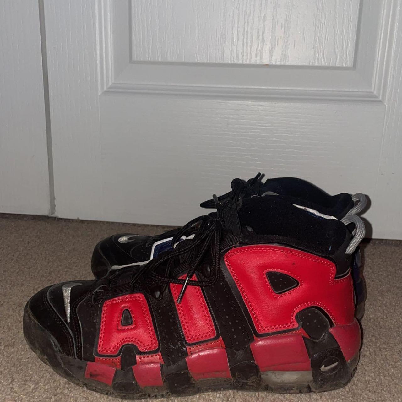 Nike Air More UpTempo - 96 trainers in black, red... - Depop