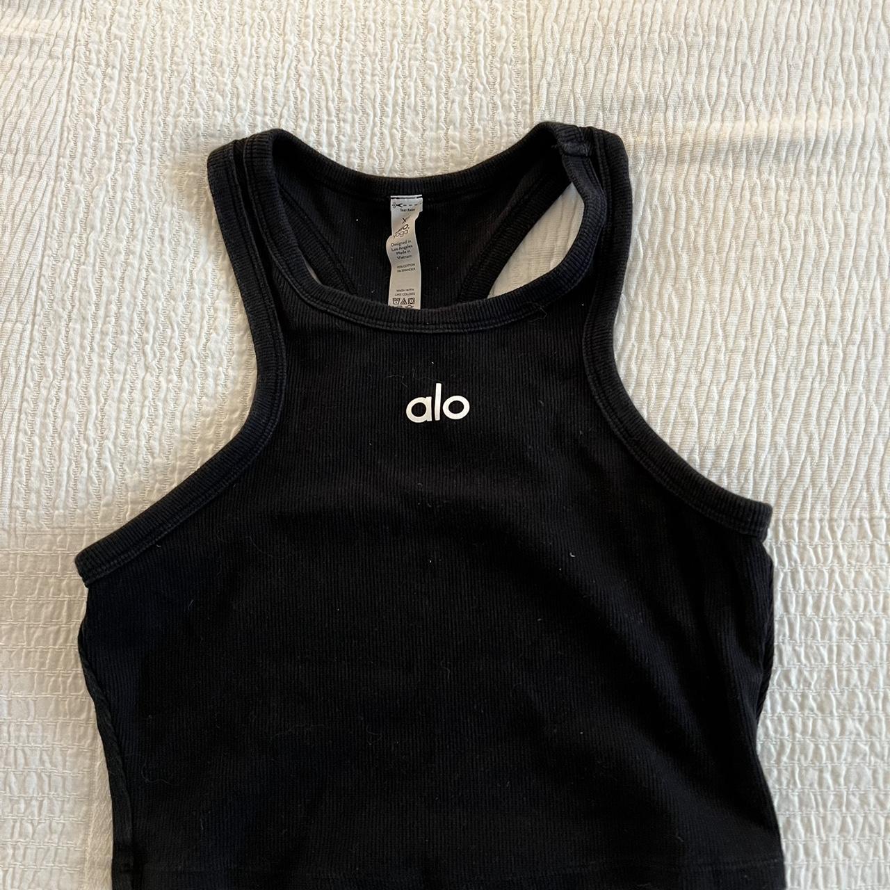 Alo Aspire Tank Black Size XS - Depop