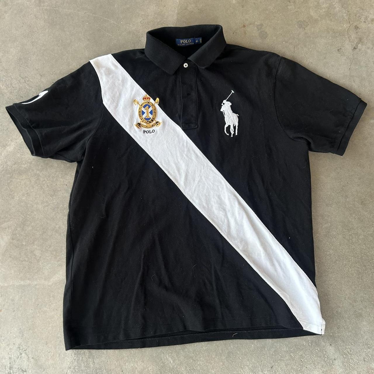 Polo Ralph Lauren chief keef big horse stripe style... - Depop