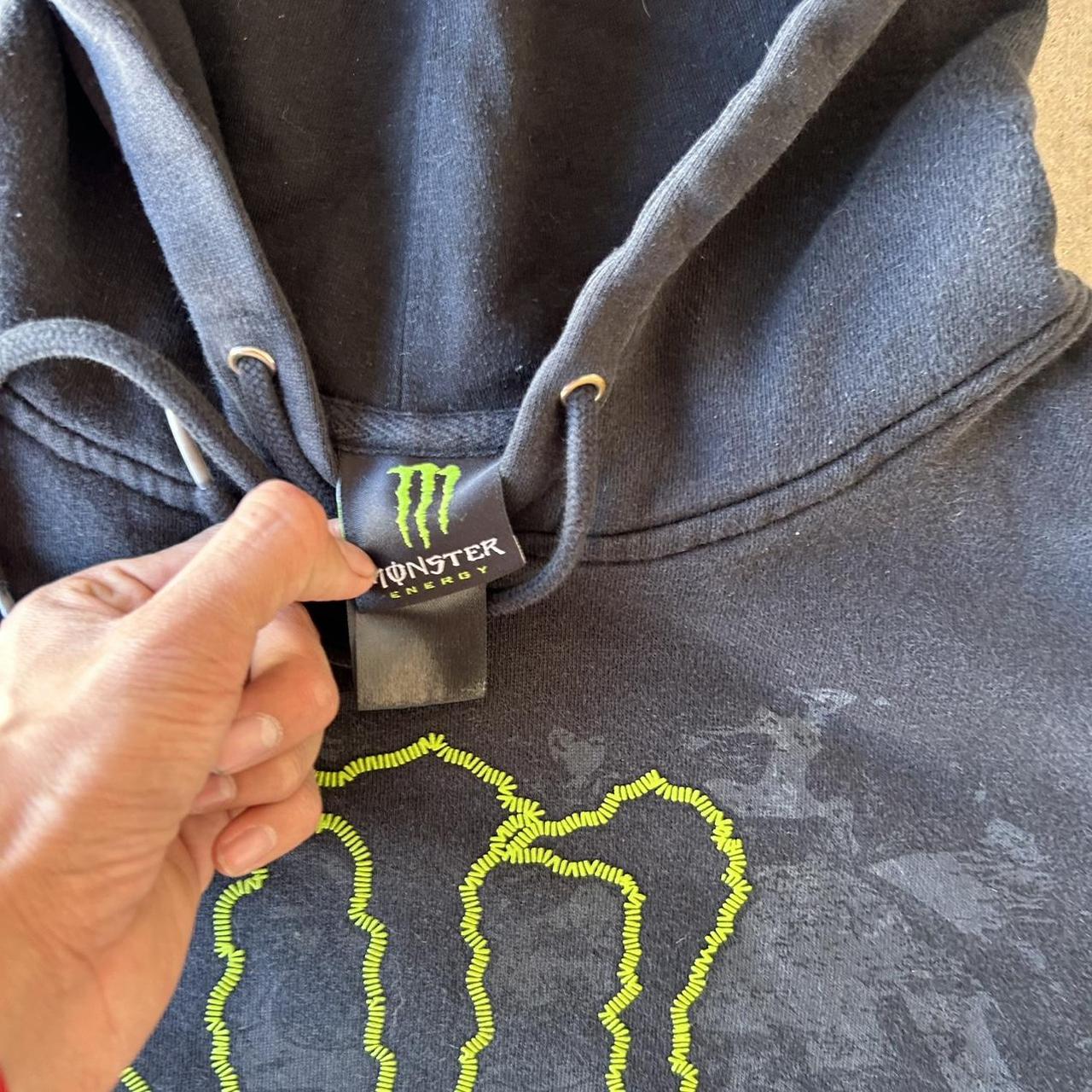 Y2k grunge Monster Energy hoodie •size... - Depop