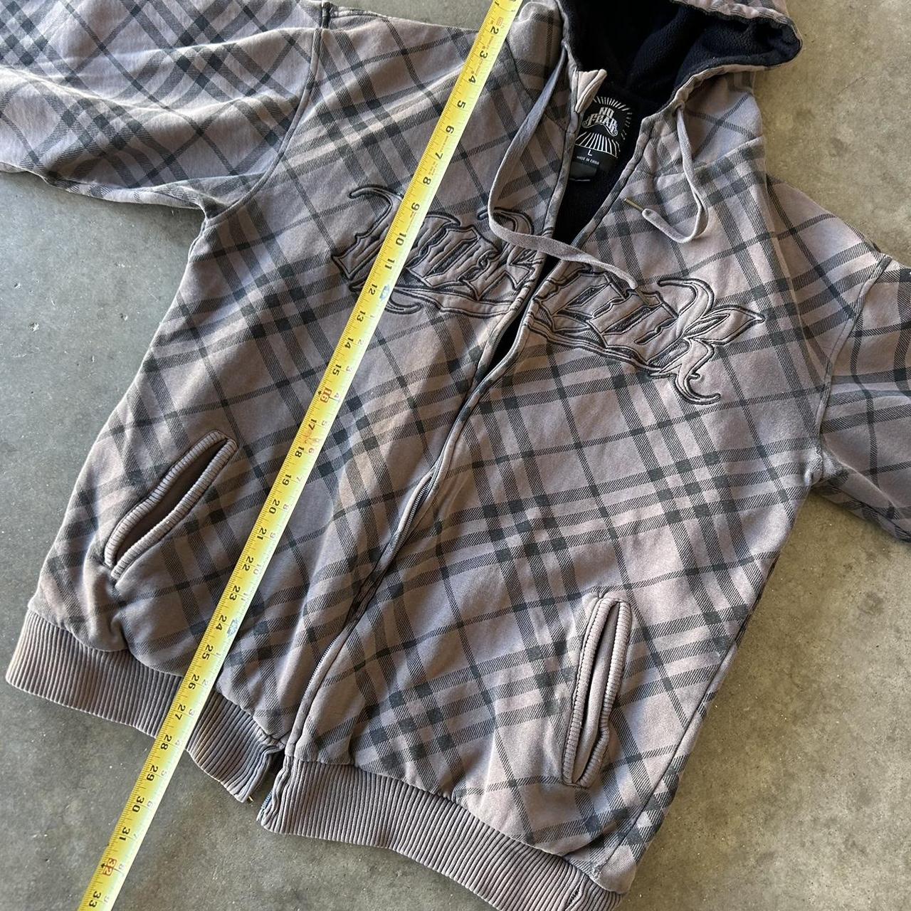 Y2K grunge no fear skate hoodie Size: large Broken... - Depop