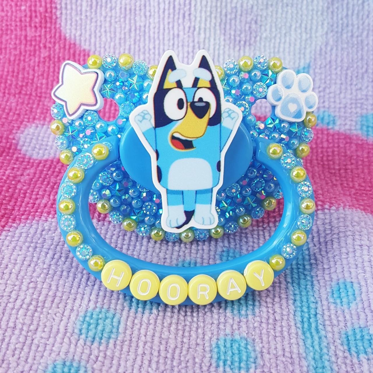 💙Bluey Adult Pacifier💙 🌼Hand decorated by me. 🌼New... - Depop