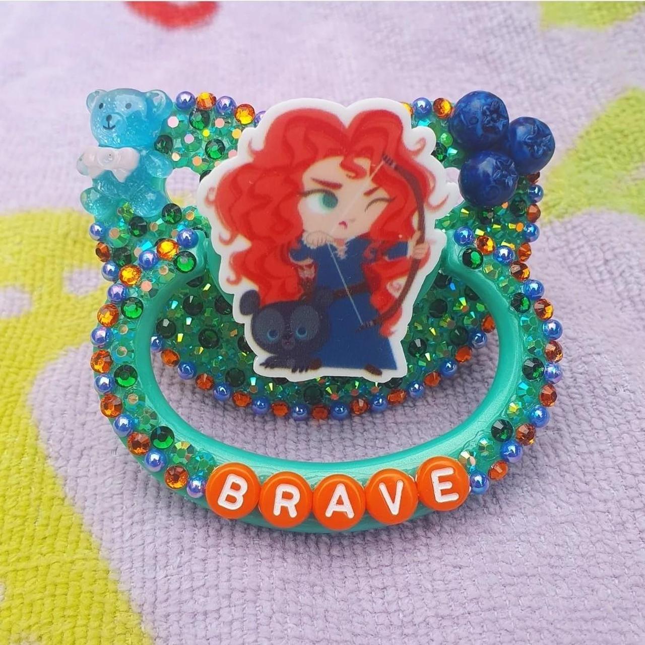 🐻Brave Adult Pacifier🐻 🌼Hand decorated by me. 🌼New... - Depop