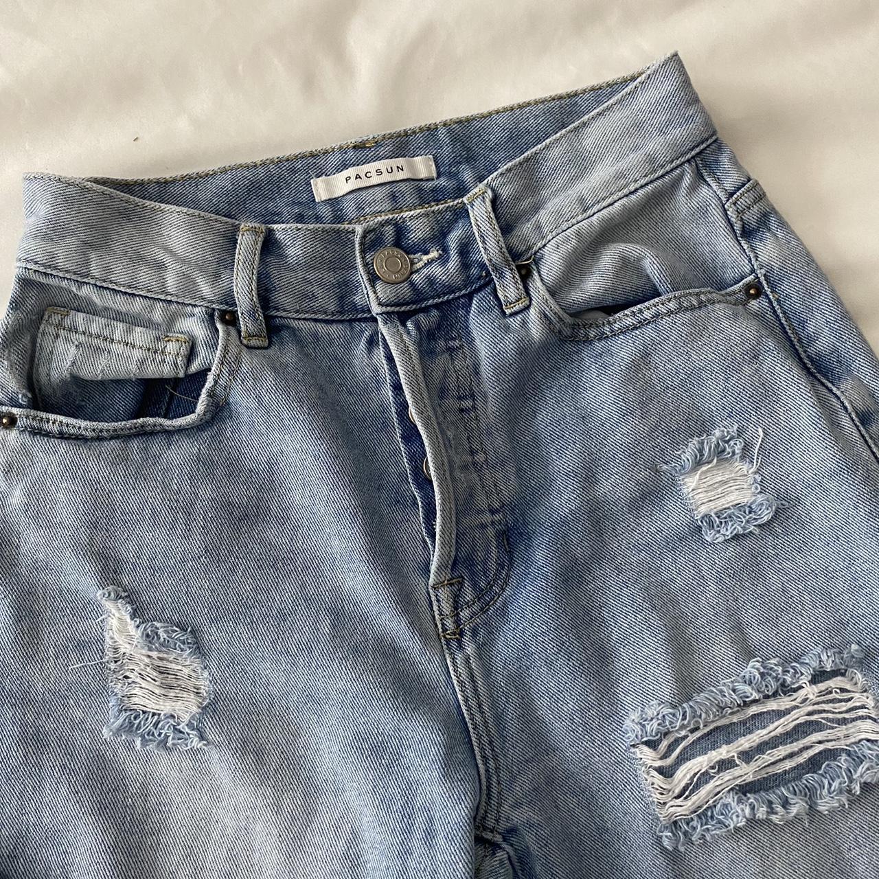 Pacsun high rise straight jeans Mom jean style Size... - Depop