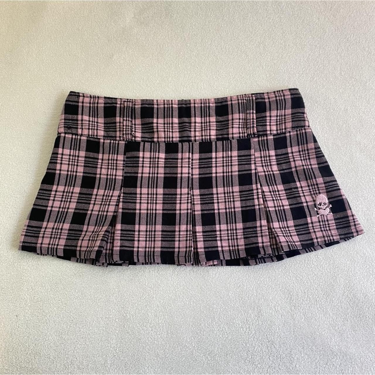 absolutely stunning vintage 90s plaid micro mini... - Depop