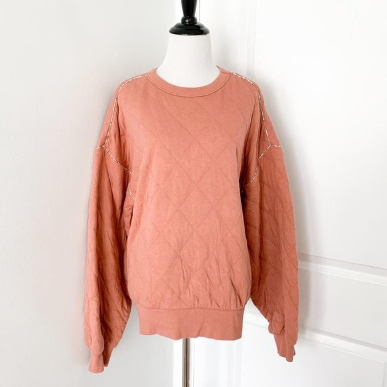 Universal Thread Women's Pink and Orange Sweatshirt | Depop